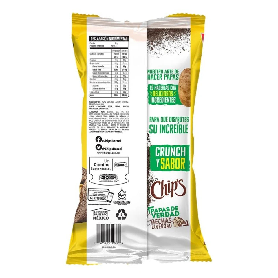 Papas fritas Barcel Chips sal de mar 100 g – Welcome Stays