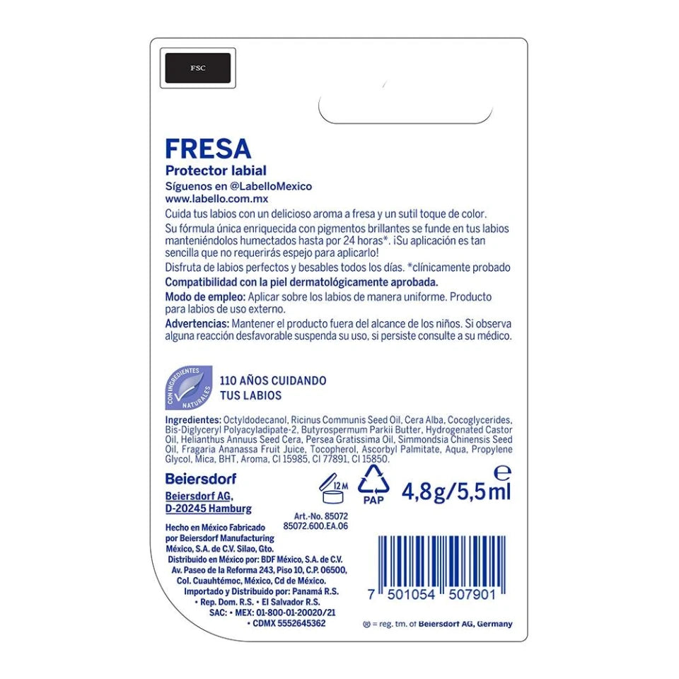 Bálsamo labial Labello fresa 4.8 g – Welcome Stays